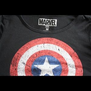 Marvel | Tops | Marvel Captain America Vintage Styled Tee | Poshmark